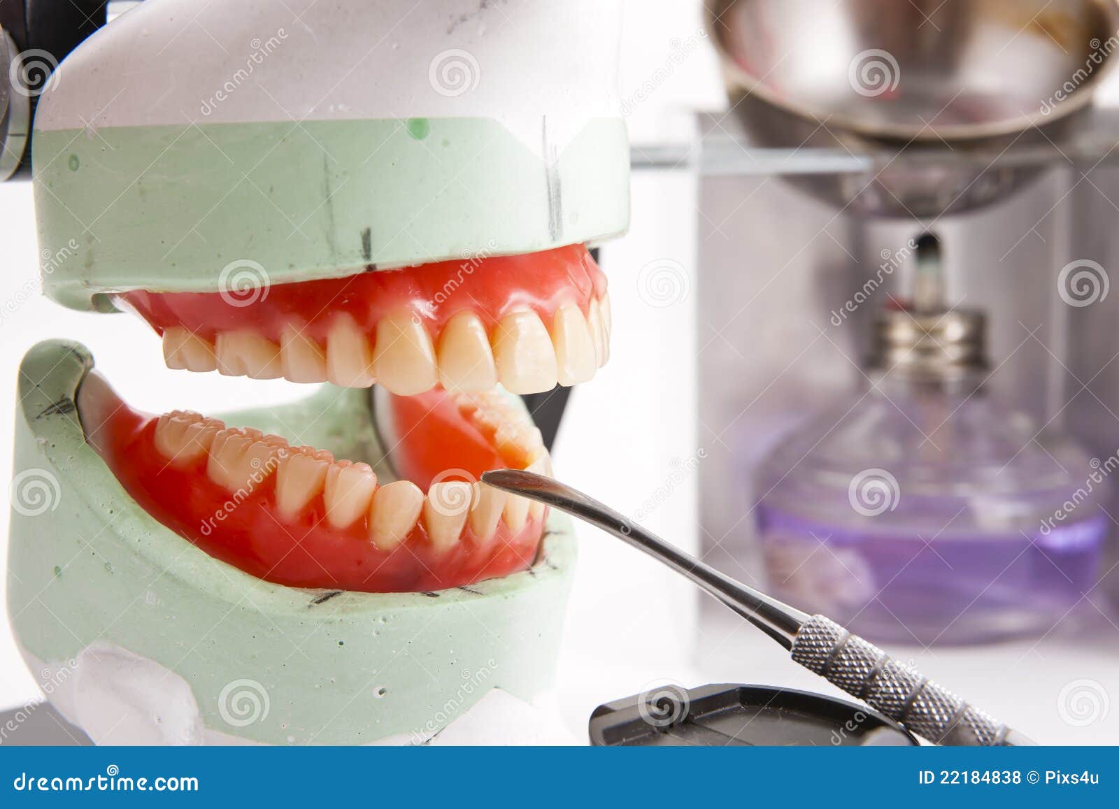 Dental Lab Articulator and Equipments for Denture Stock Photo - Image ...