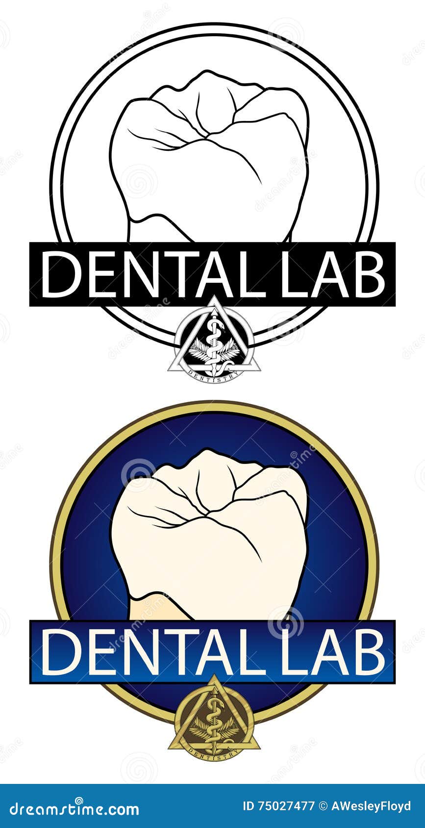 Dental Lab Design Cartoon Vector | CartoonDealer.com #75027477