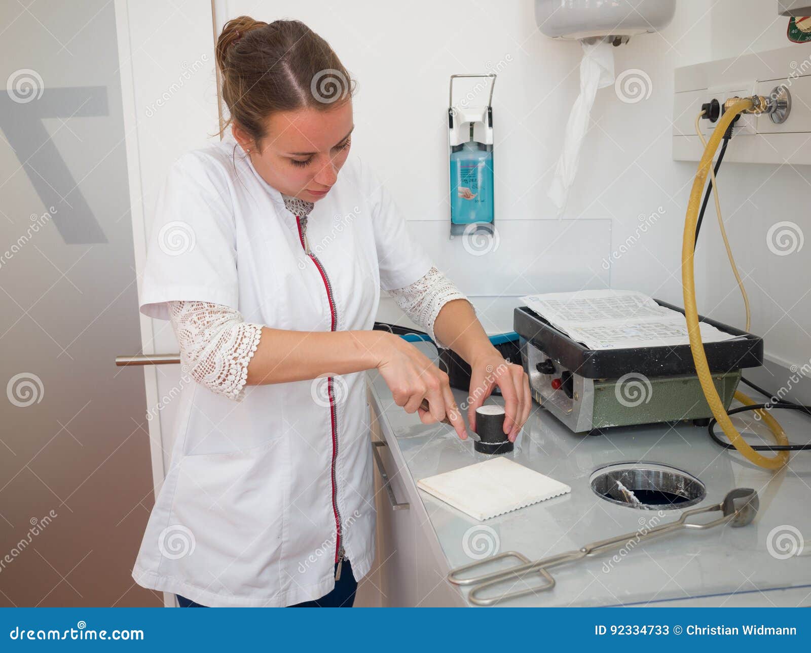 Dental Lab stock image. Image of denture, knife, muffles - 92334733