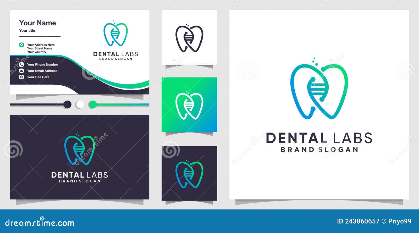 Dental Labs Logo with Modern Creative Style Premium Vector Stock Vector ...