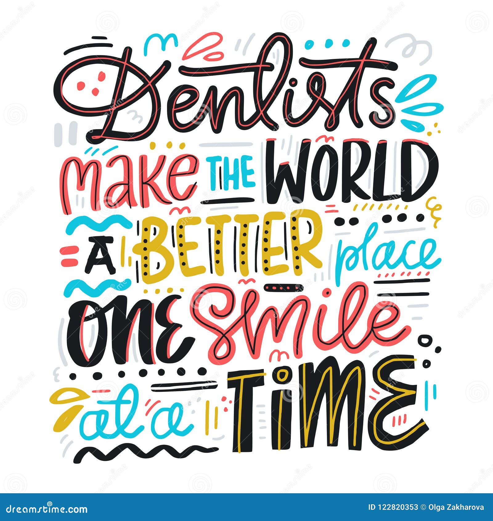 Dental Lettering Design stock vector. Illustration of type - 122820353