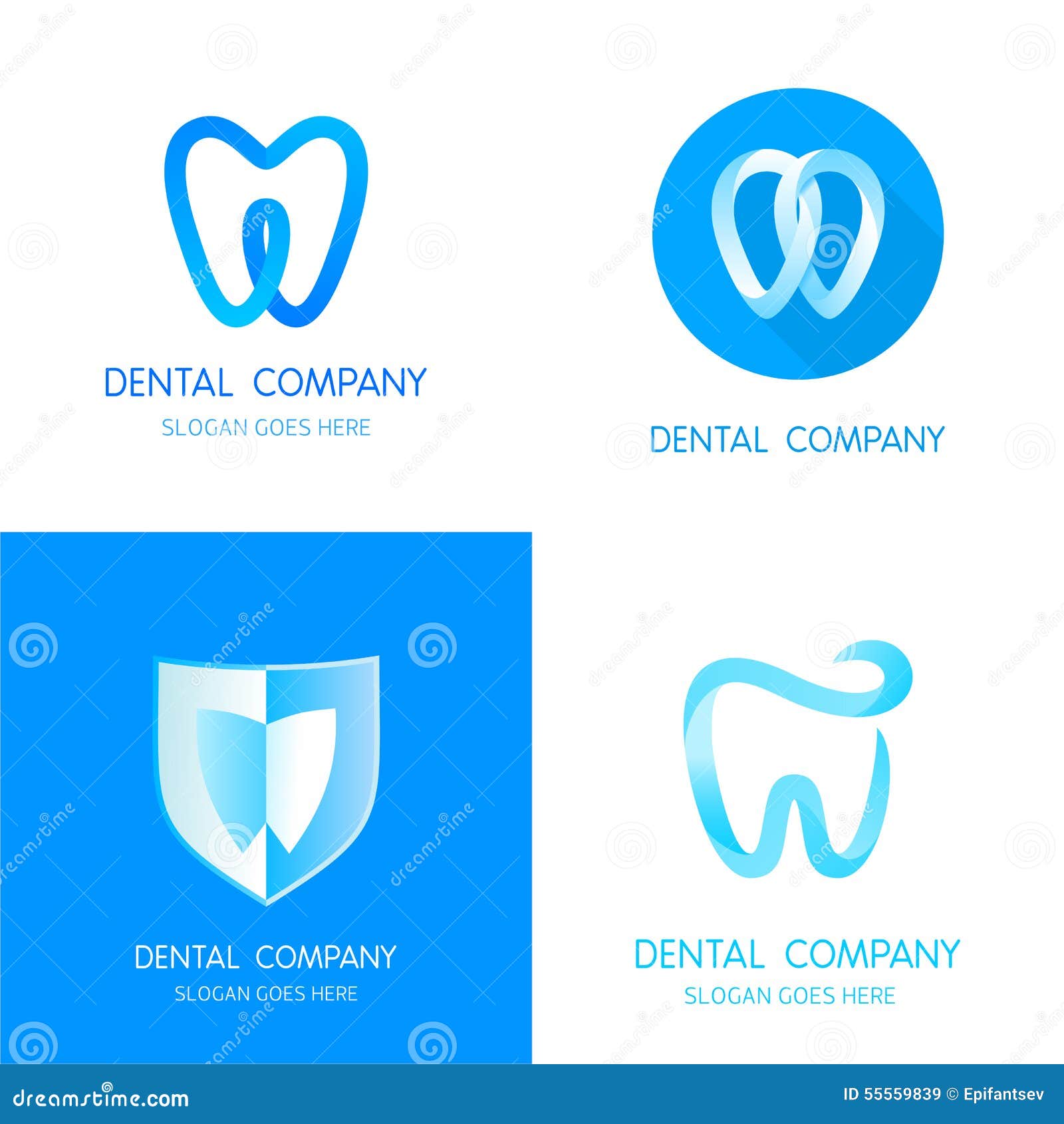 Dental Logos Templates. Abstract Vector Teeth. Stock Vector ...