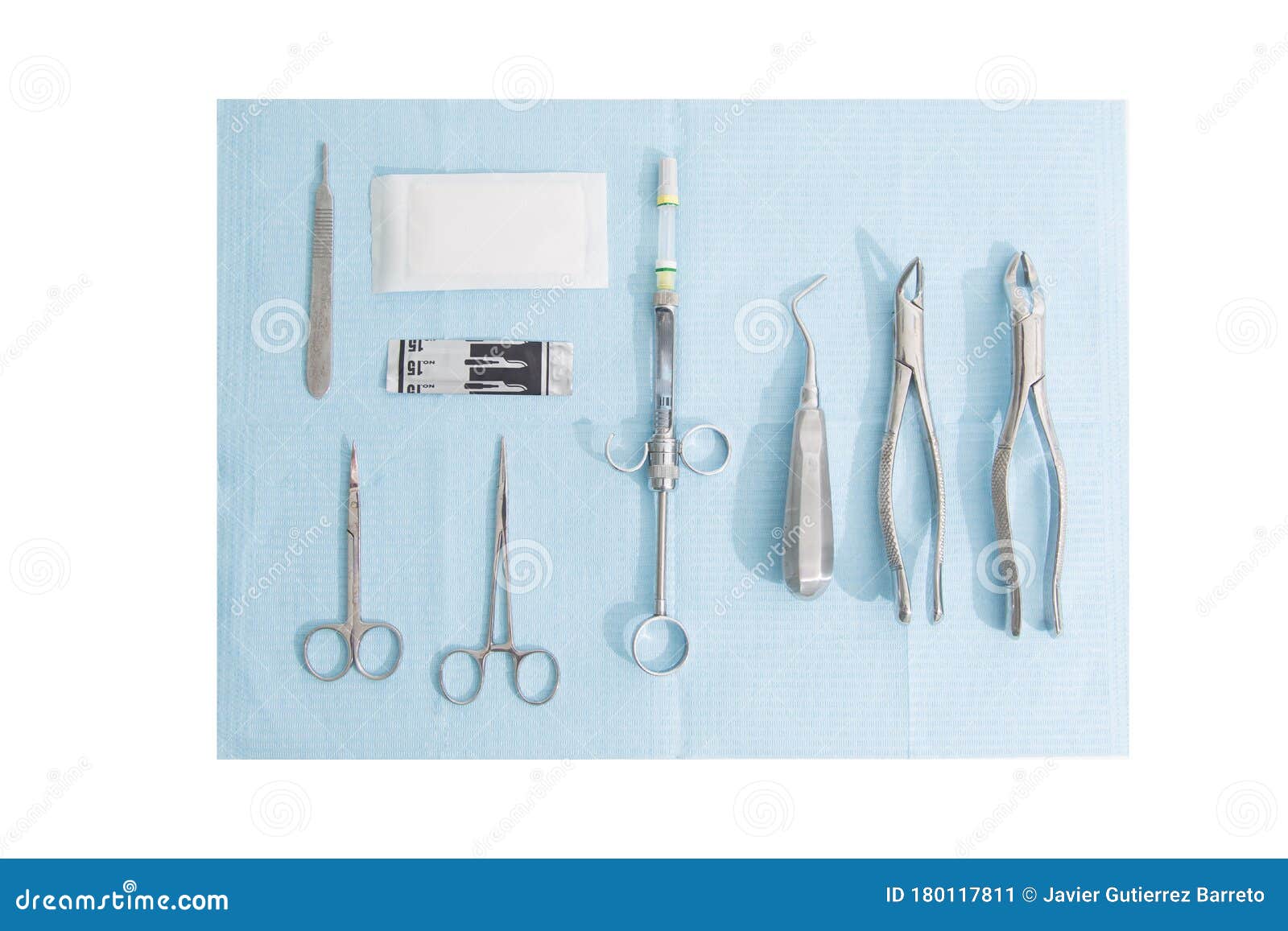 Dental Material for Extraction Seen from Above Stock Image - Image of ...