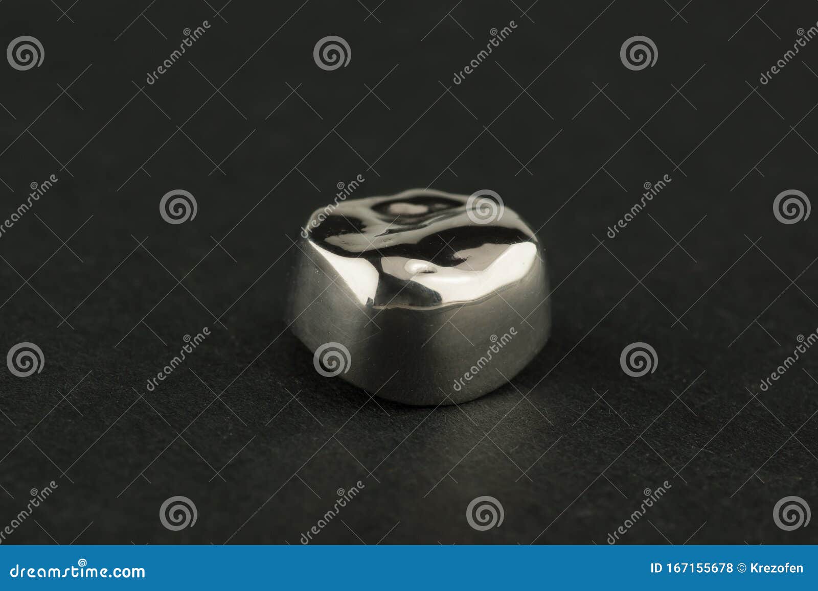 Dental Metal Tooth Crowns Isolated Stock Photo - Image of stomatology ...