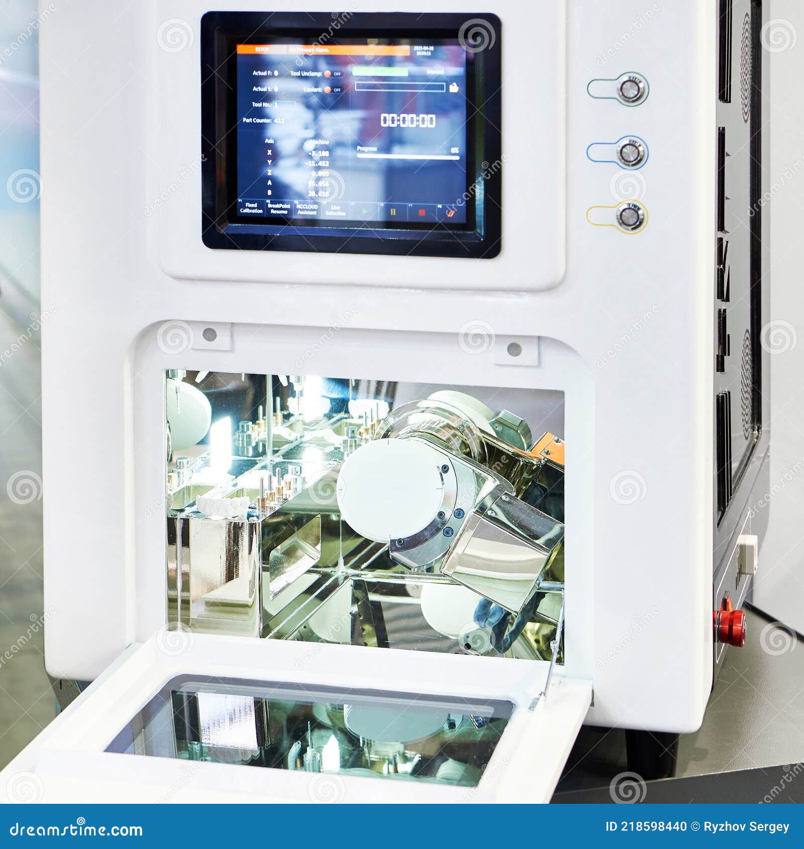 Dental milling machine stock photo. Image of manufacturing - 218598440