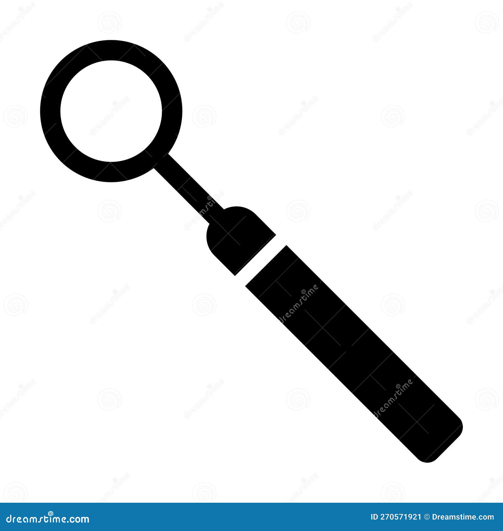 Dental Mirror Icon stock vector. Illustration of graphic - 270571921