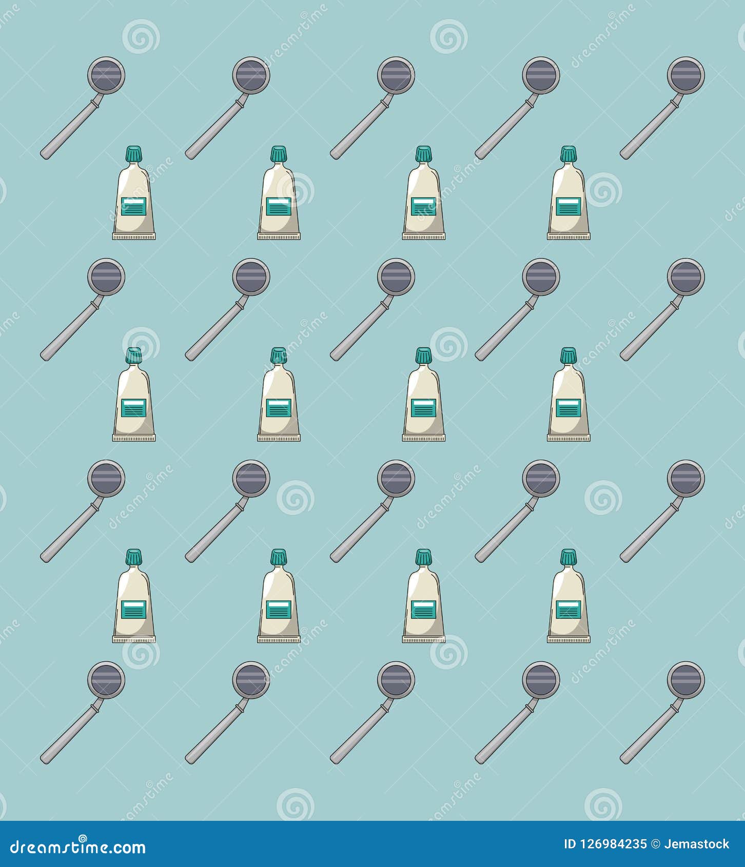 Dental pattern background stock vector. Illustration of oral - 126984235