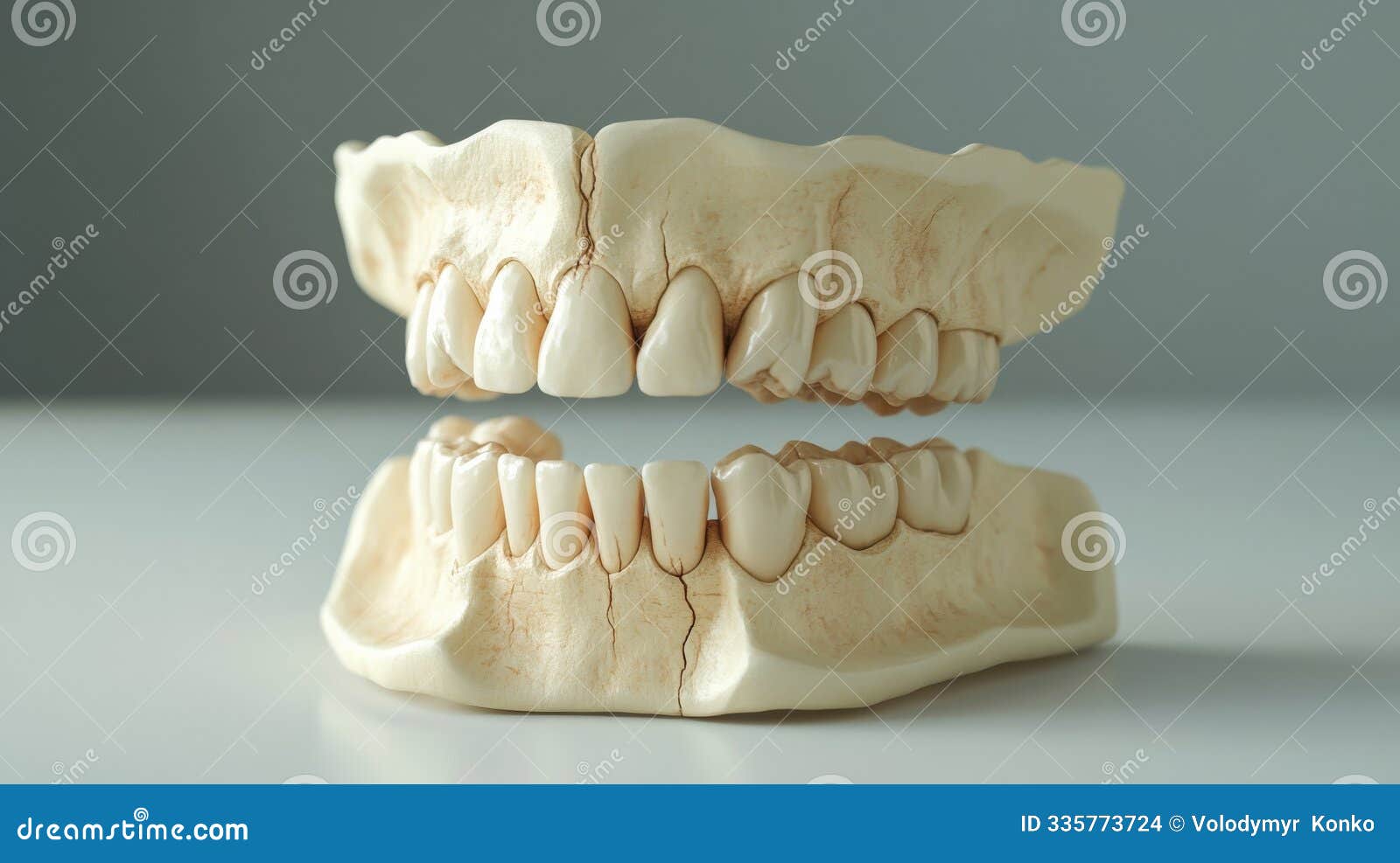 Dental Model with Detailed Teeth Structure, Clinical Concept Stock ...