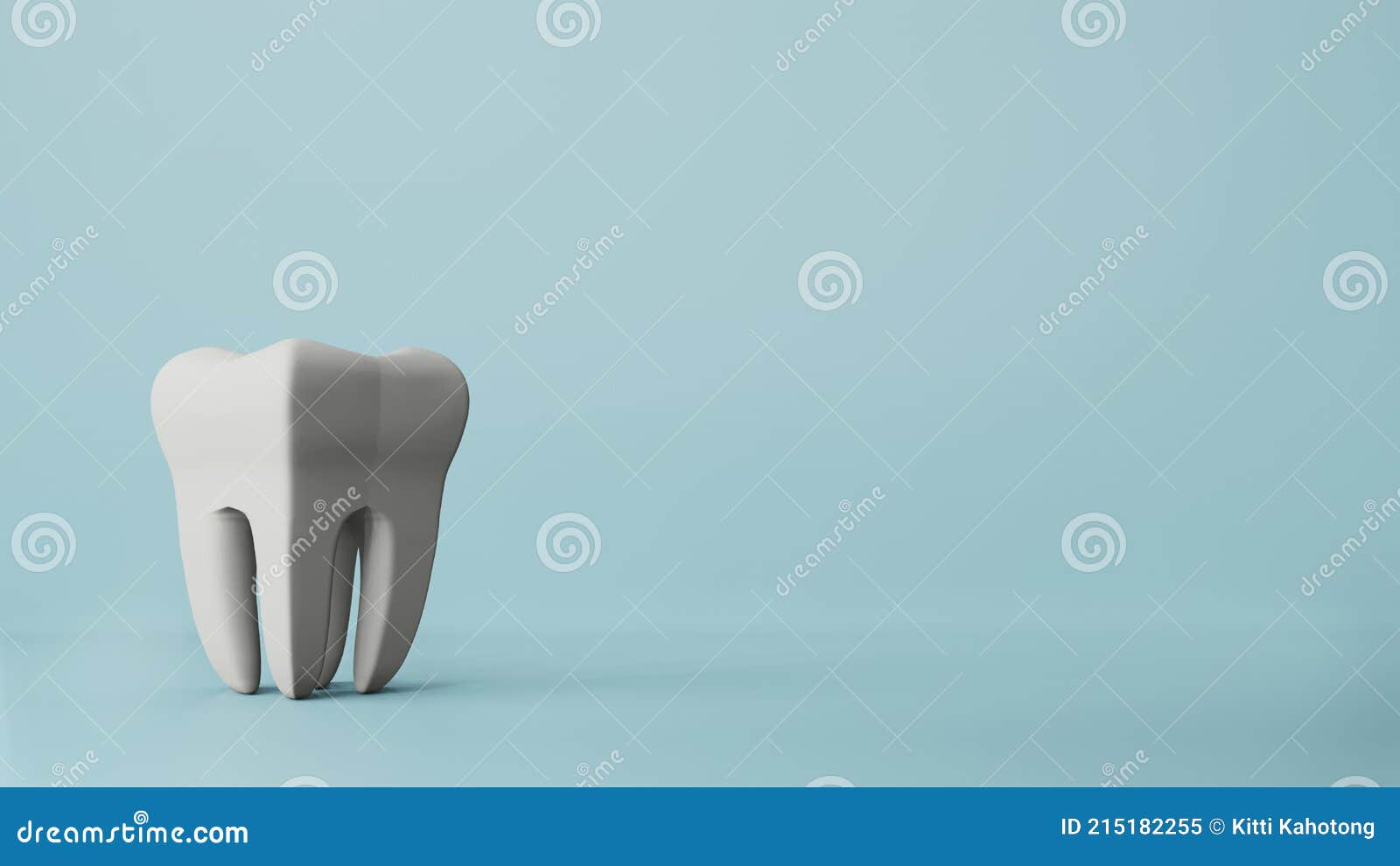Dental Model Of A Tooth, Illustration As A Concept Of Dental ...