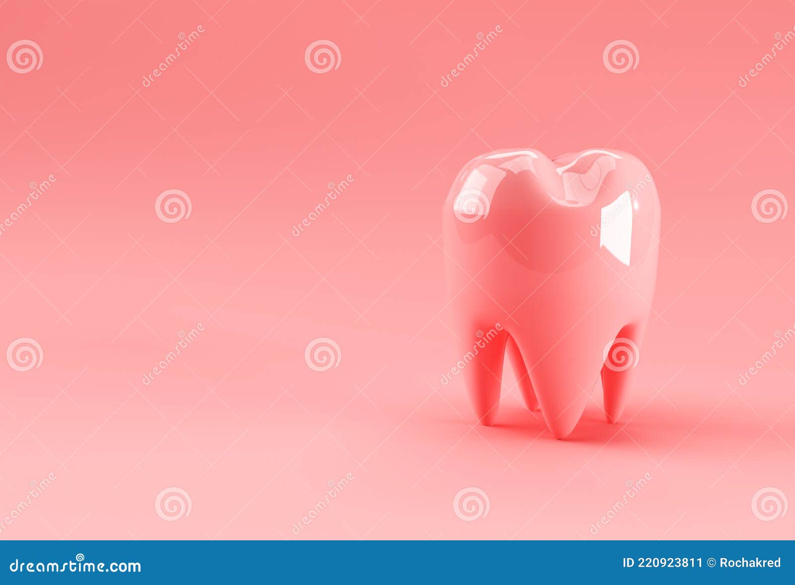 Dental Model Of A Tooth, Illustration As A Concept Of Dental ...