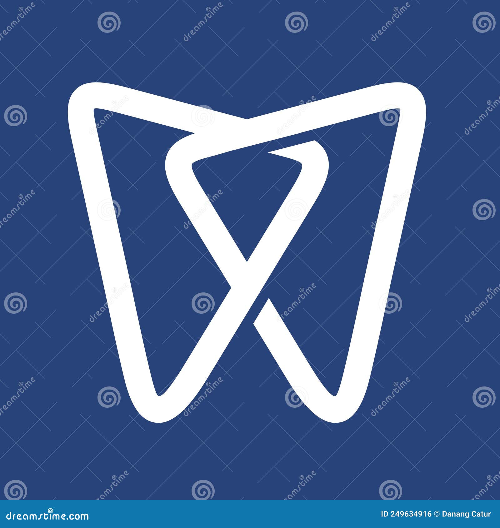 Dental Monogram Cool Vector Logo Stock Vector - Illustration of fish ...