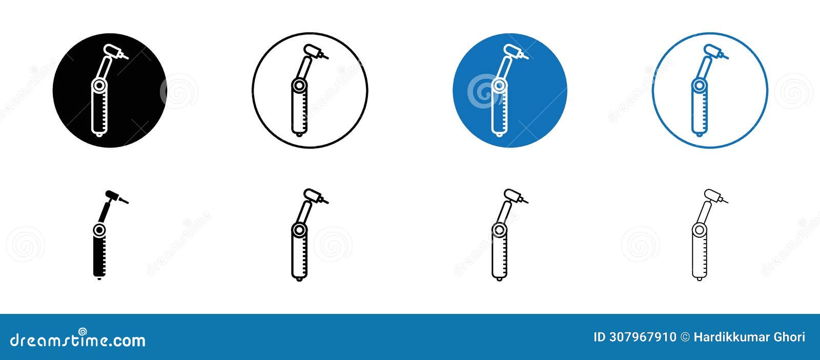 Dental Nozzel Drill icon stock vector. Illustration of sketch - 307967910