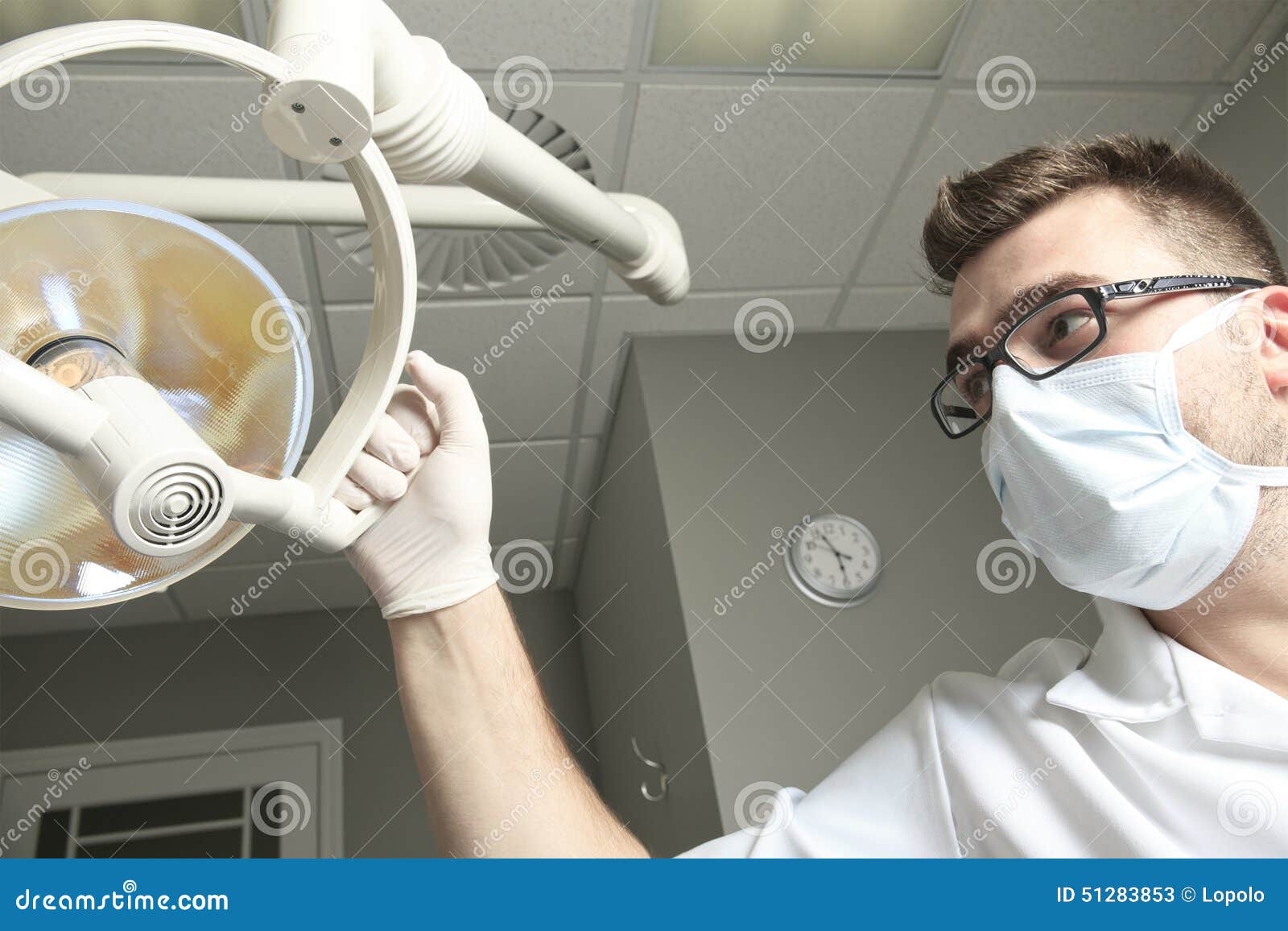 Close Up Of Dentist Putting Intraoral Shield To Children Patient Mouth ...