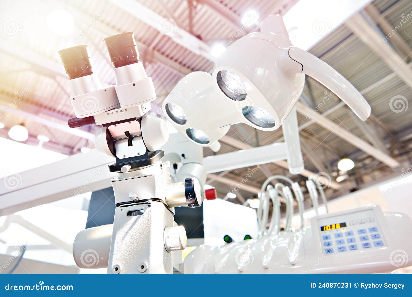 Dental Operating Microscope Stock Image - Image of clinic, operating ...