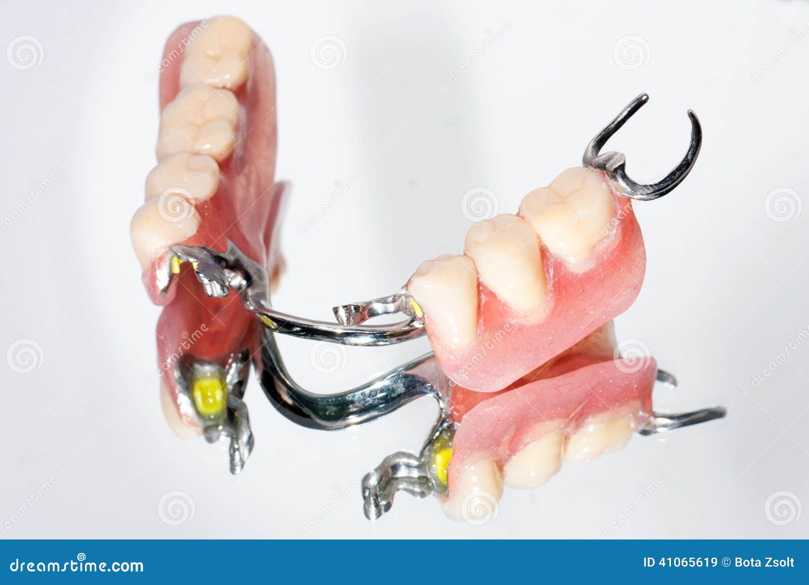 Dental partial prosthesis stock image. Image of incisive - 41065619