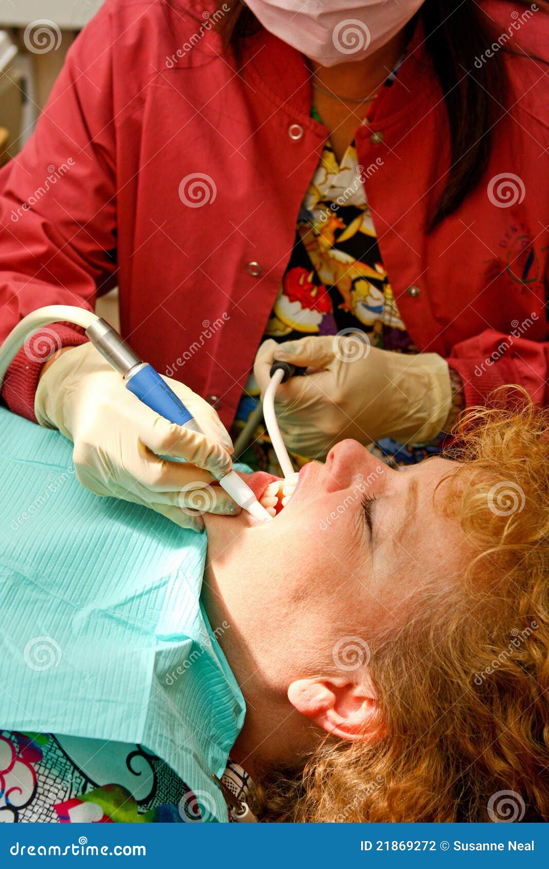 Dental Patient Getting Mouth Suctioned Stock Photo - Image of oral ...