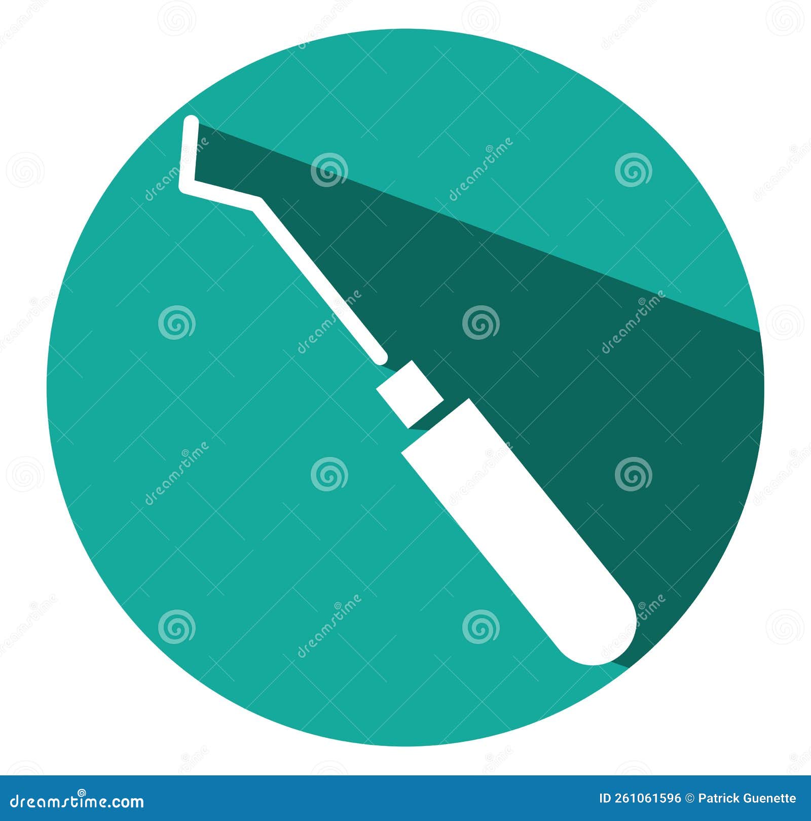Dental probe, icon stock vector. Illustration of accessory - 261061596