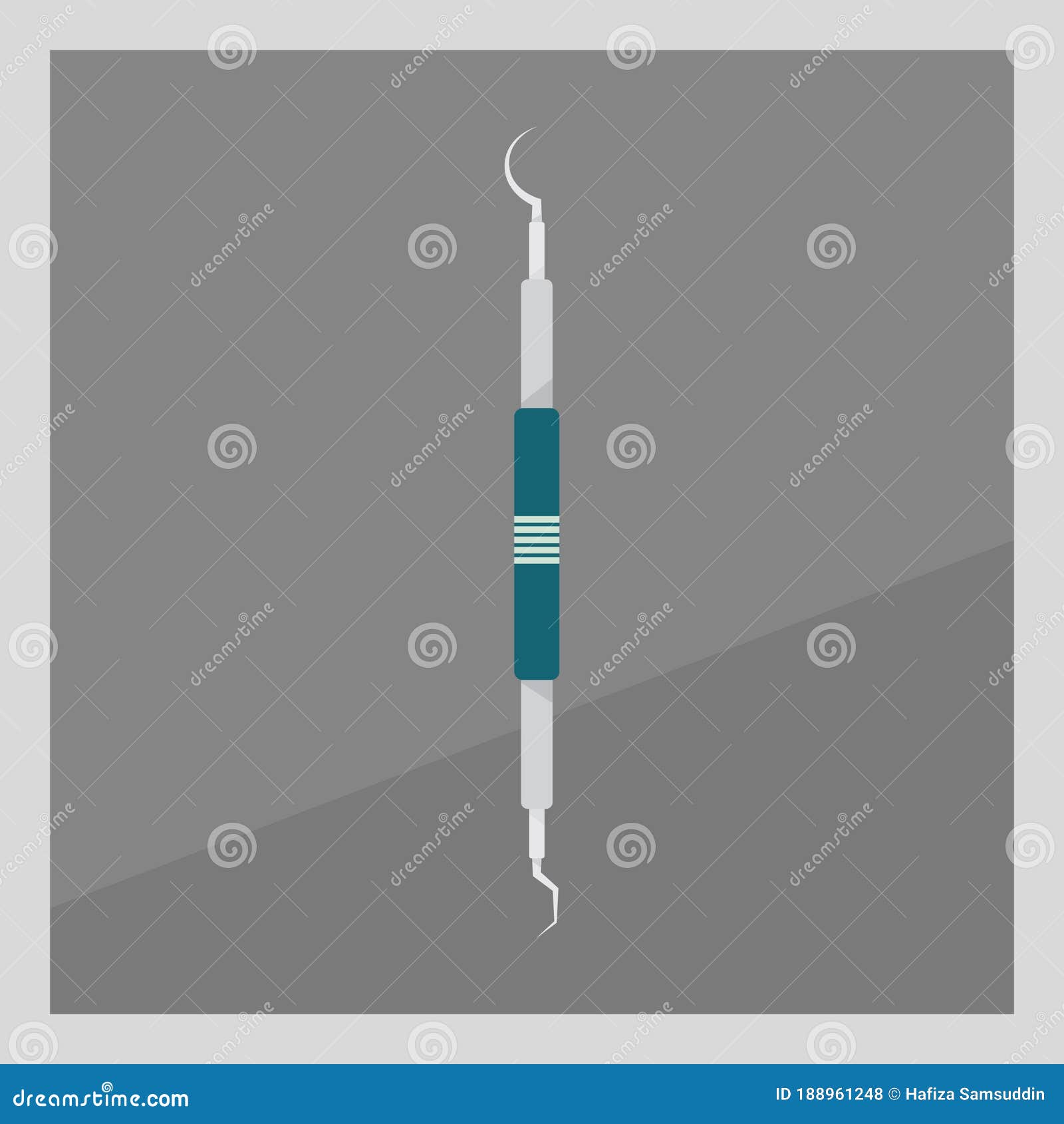 Dental Probe. Vector Illustration Decorative Design Stock Vector ...