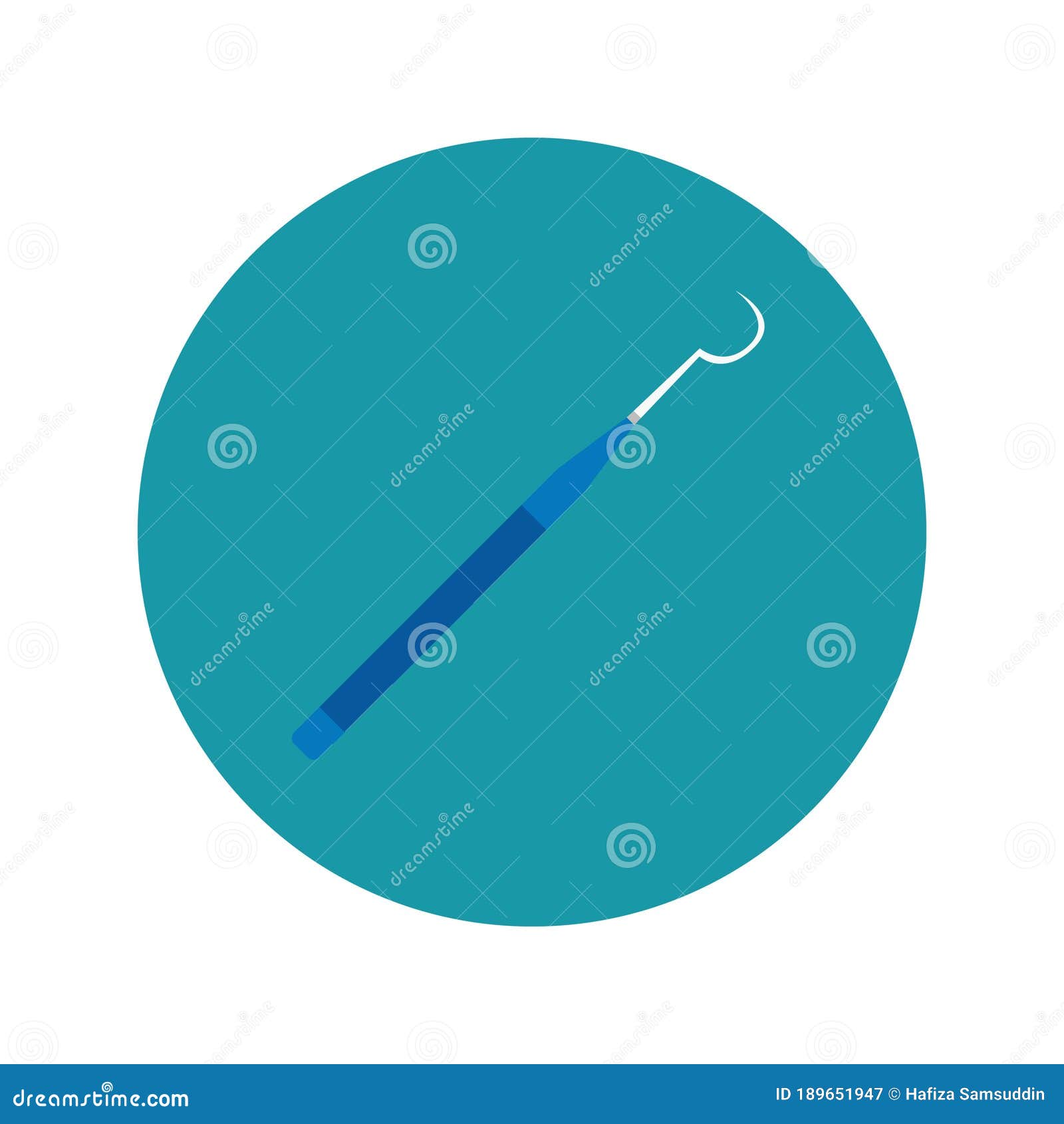Dental Probe. Vector Illustration Decorative Design Stock Vector ...