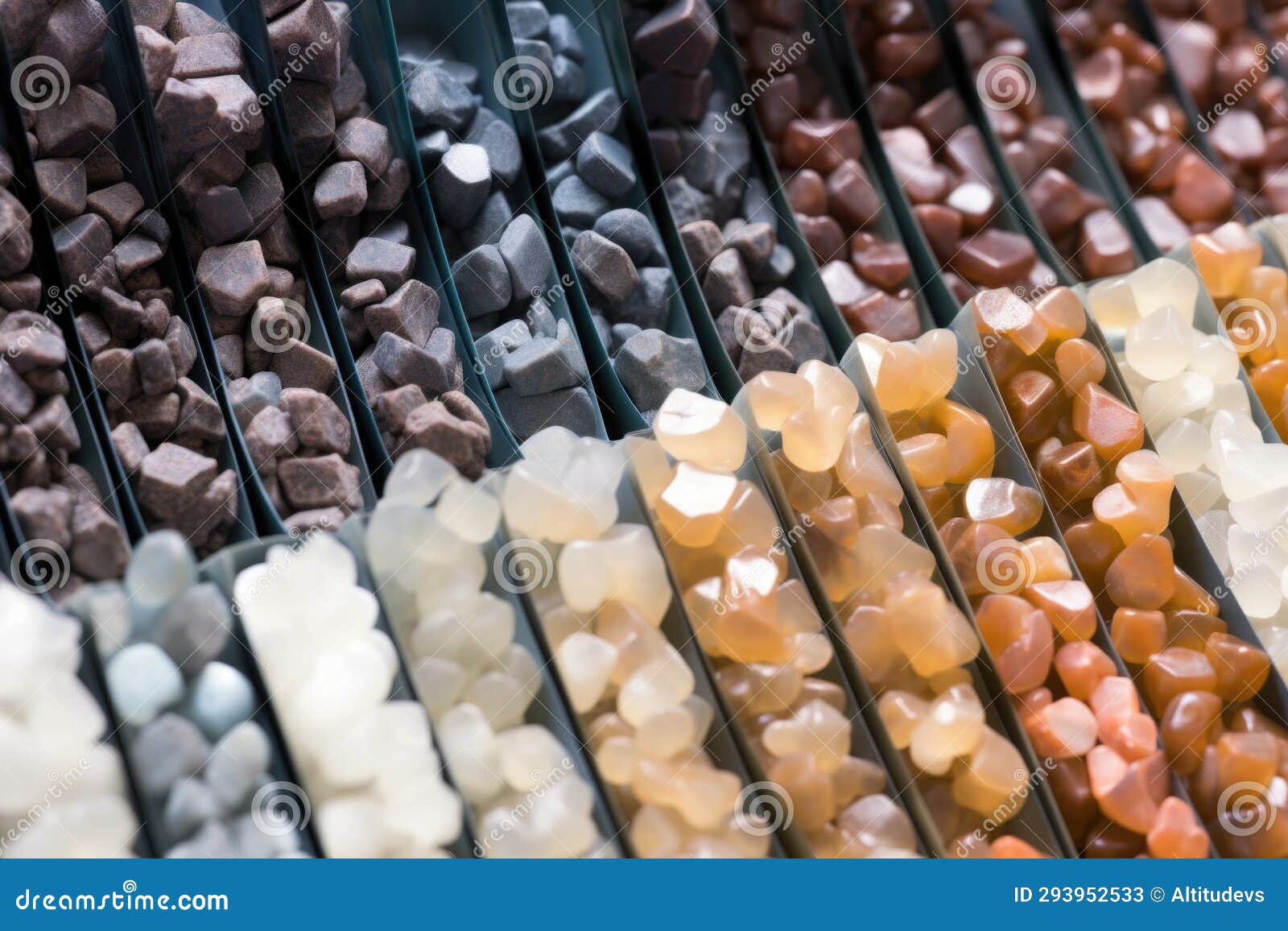 Dental Prosthetic Material Samples with Various Shades Stock Image ...