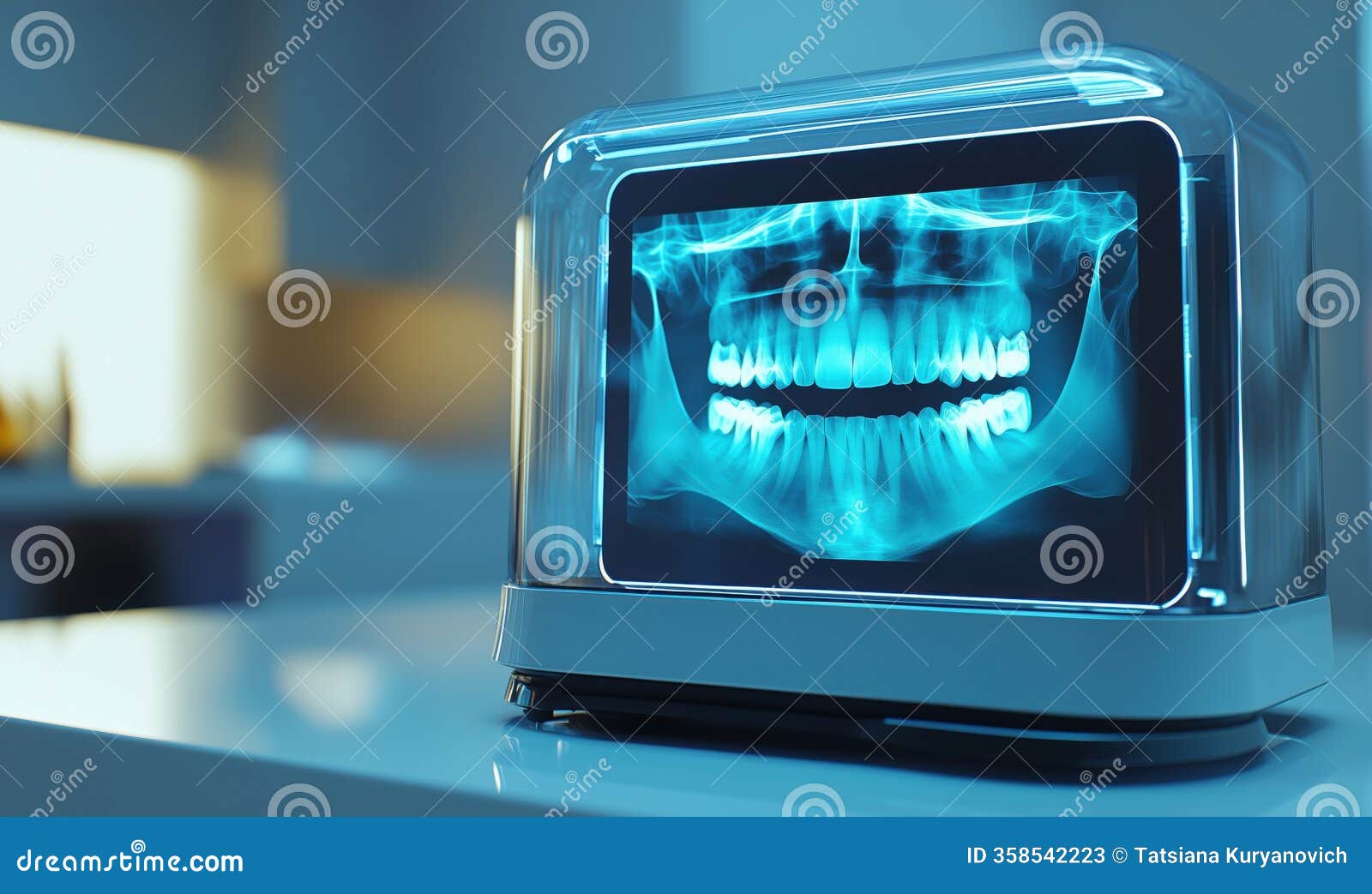 Dental X-ray Display with Clear Visualization of Teeth and Jaw ...