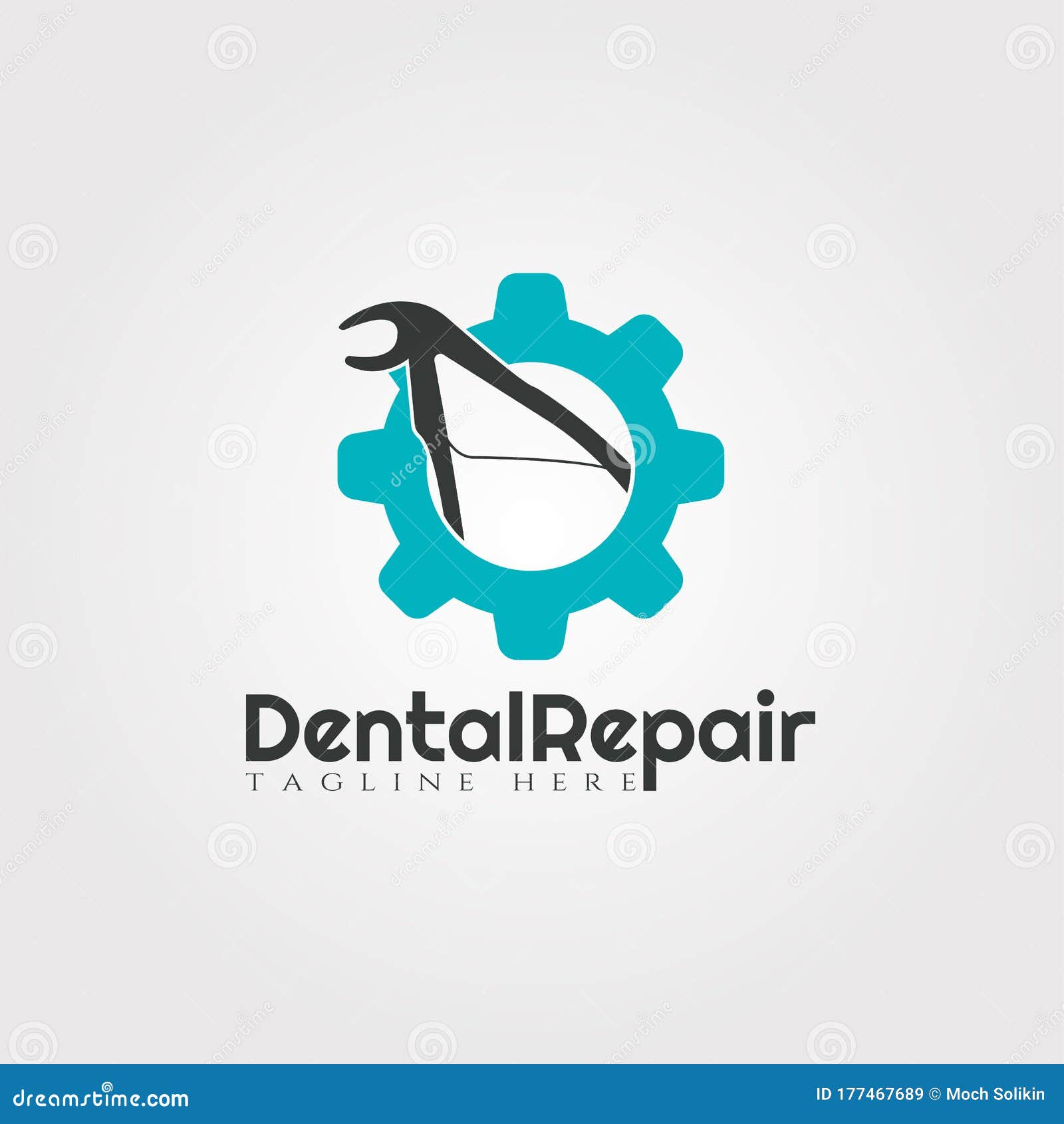 Dental Repair Vector Logo Design,human Tooth Icon Stock Vector ...