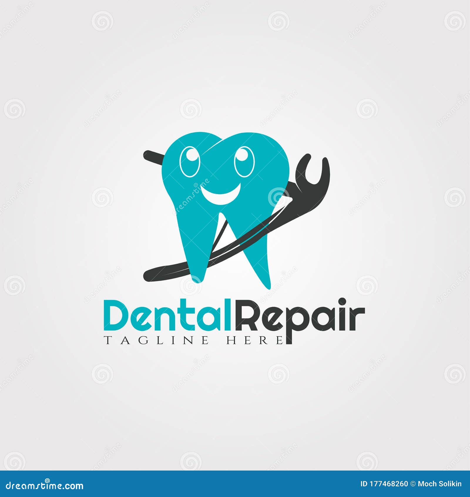 Dental Repair Vector Logo Design,human Tooth Icon Stock Vector ...