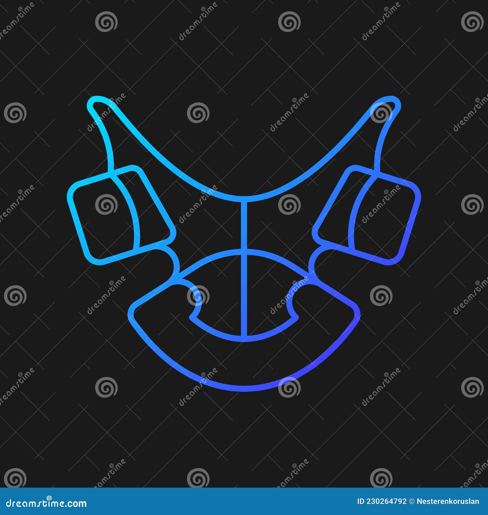 Dental Retainer Submerged In Water For Cleaning Cartoon Vector ...