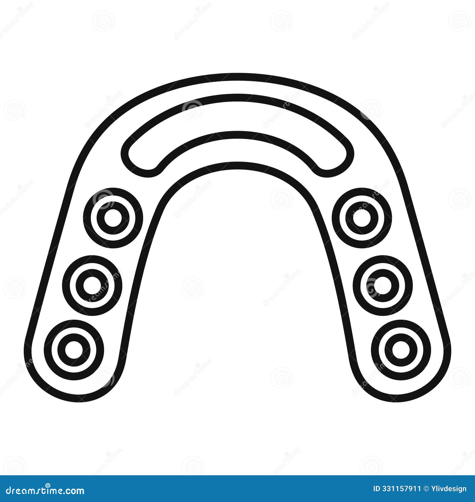 Dental Retainer Submerged In Water For Cleaning Cartoon Vector ...