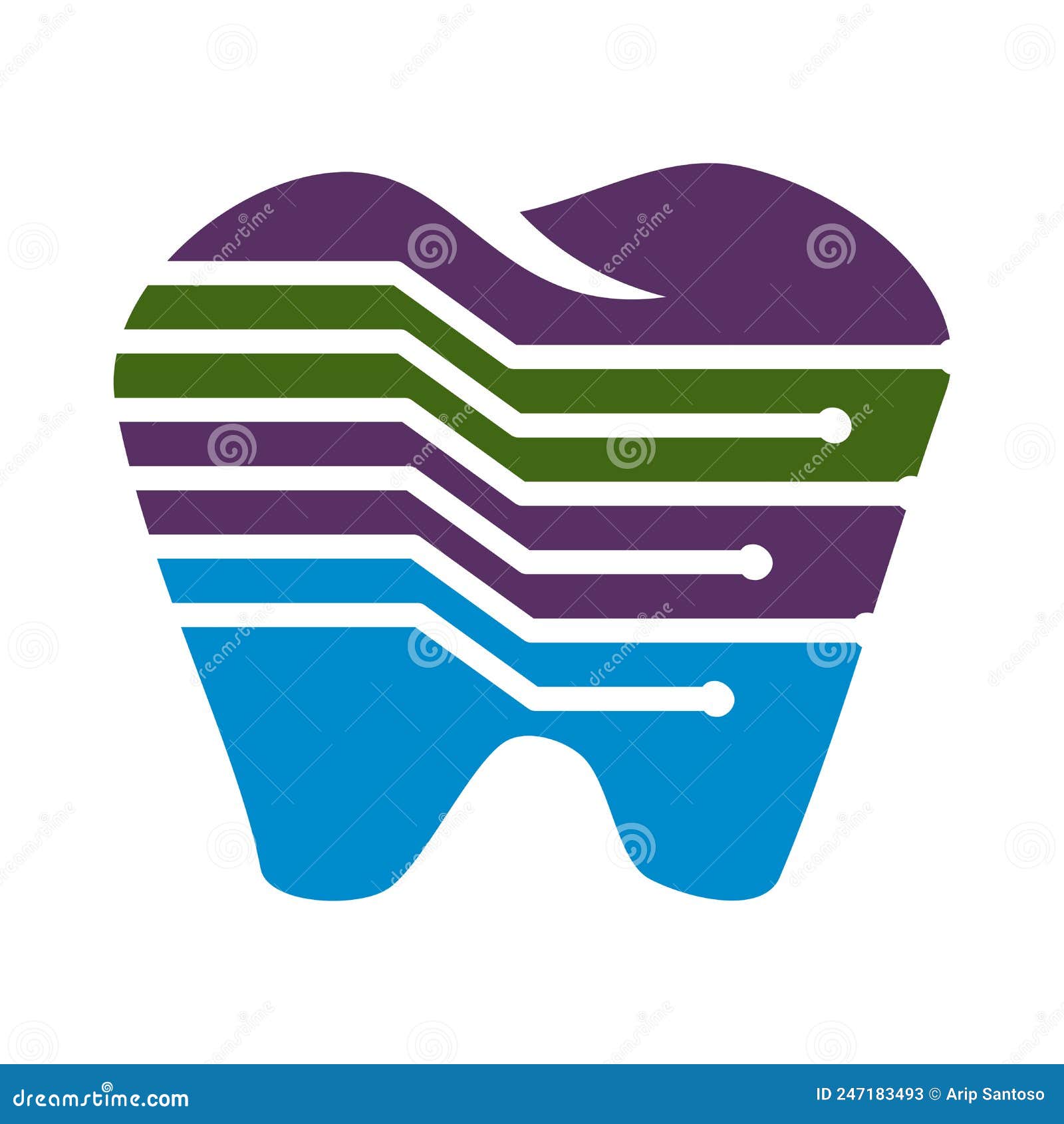 Dental Science Logo Icon Illustration Brand Identity Stock Vector ...