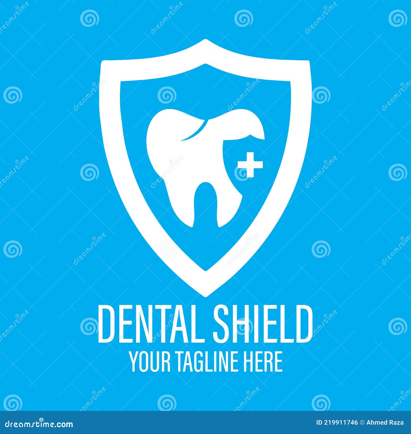 Dental Shield Logo Vector Design Stock Vector - Illustration of concept ...