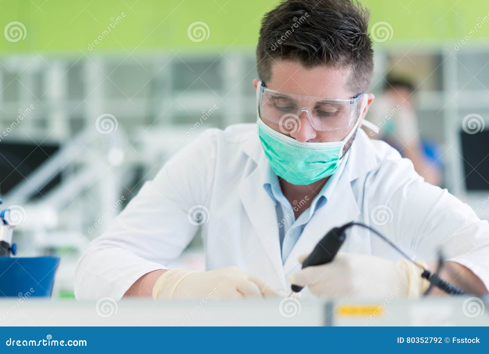 Dental Students while Working on the Denture, False Teeth. Stock Photo ...