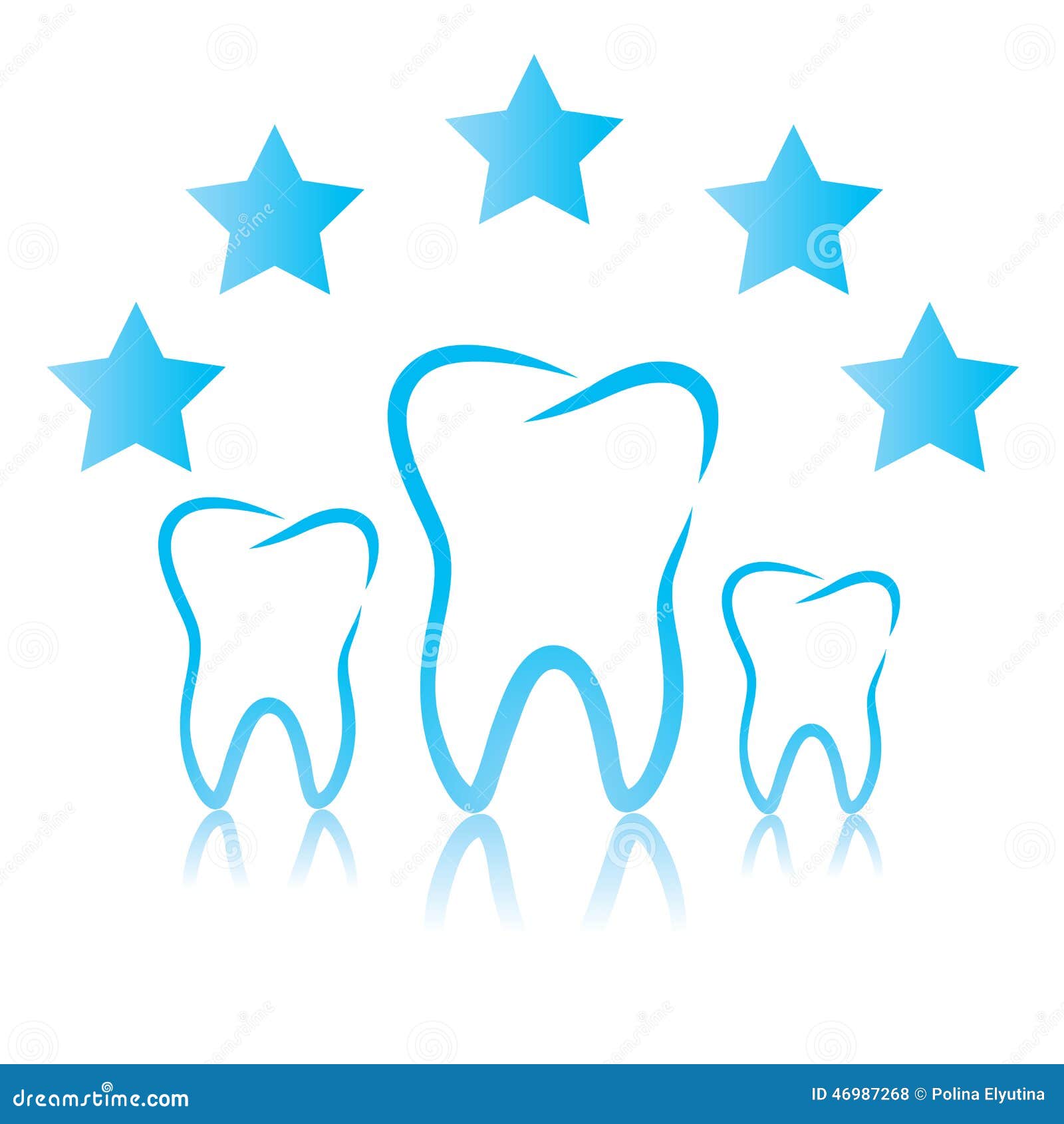 Dental Symbol Tooth Icon Cartoon Vector | CartoonDealer.com #112293489