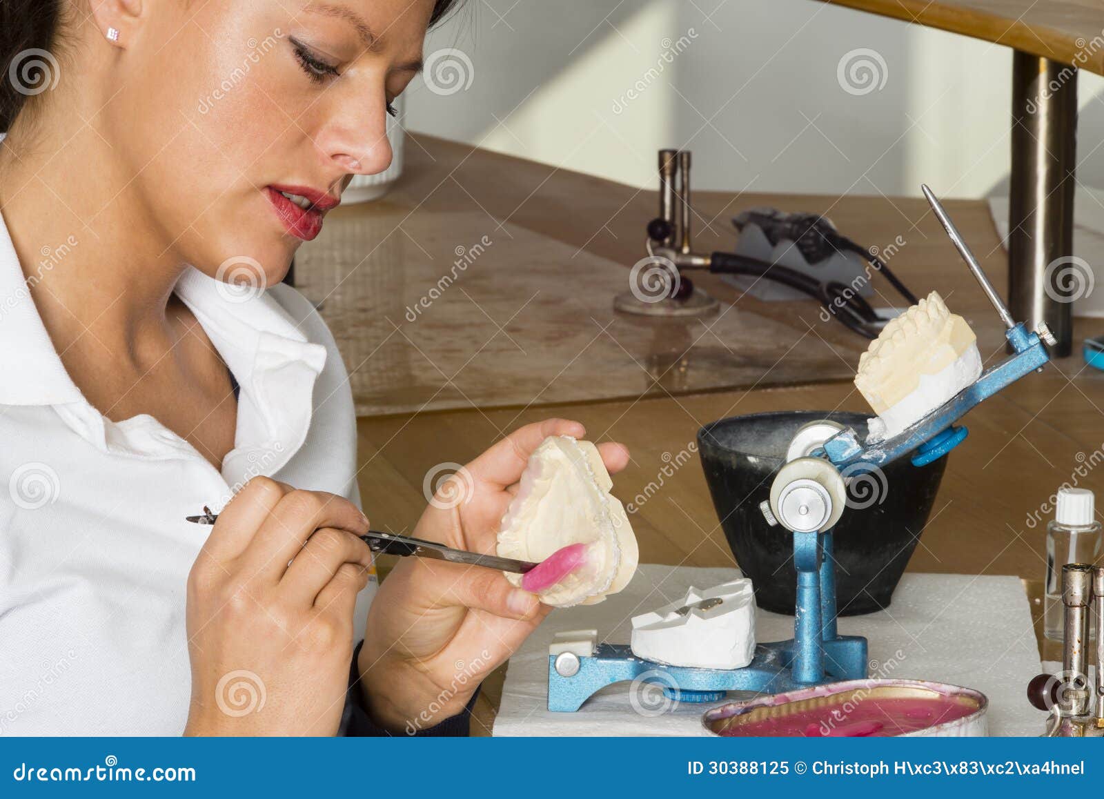 Dental technician stock image. Image of dental, laboratory - 30388125