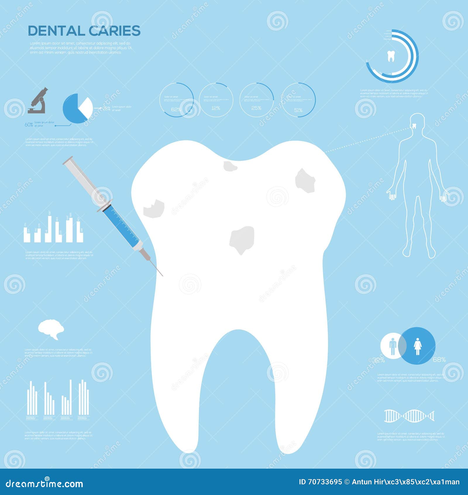 Dental and Teeth Care Infographics. Stock Vector - Illustration of ...