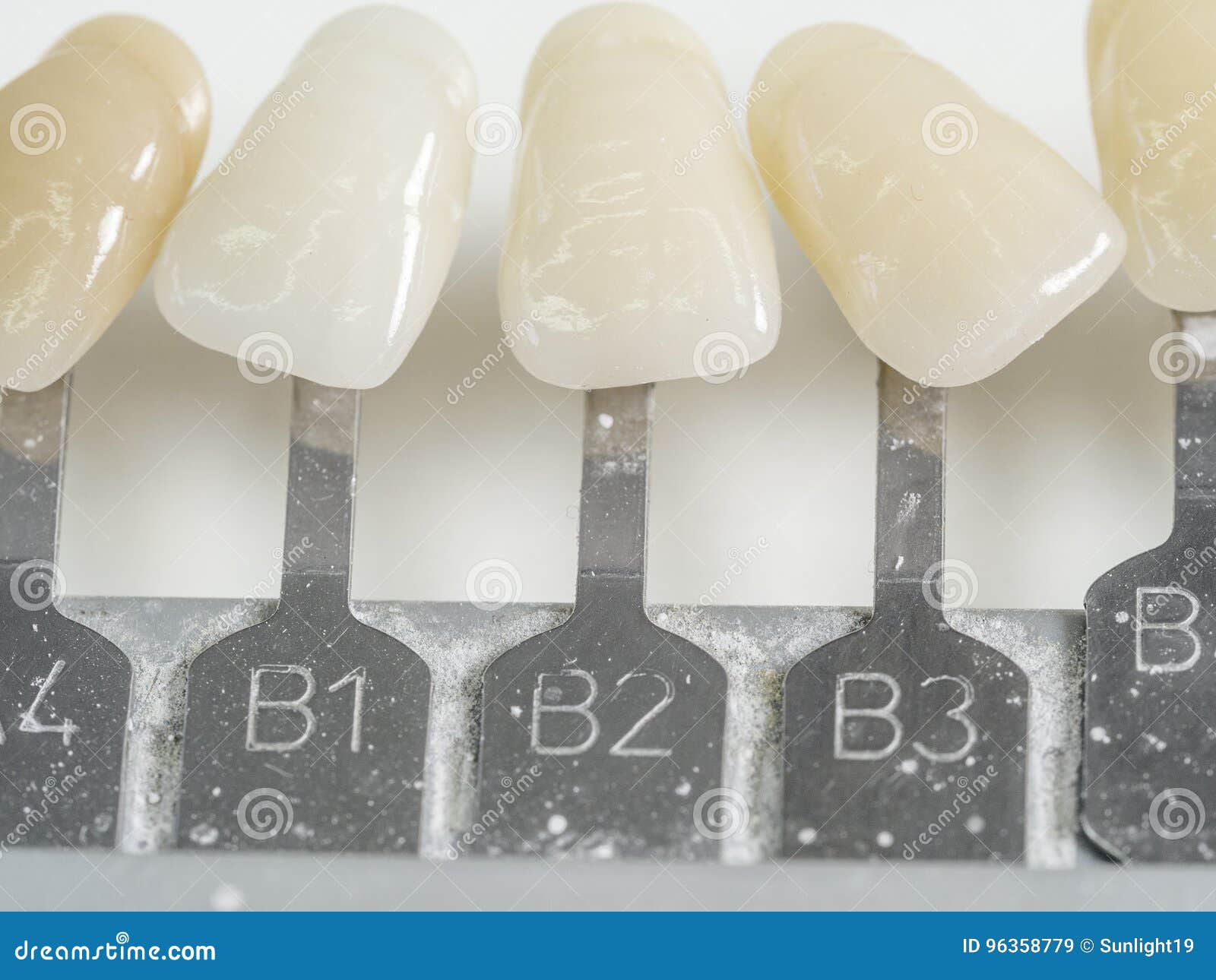 Dental Teeth Samples, Dental Color Shade Stock Image - Image of medical ...