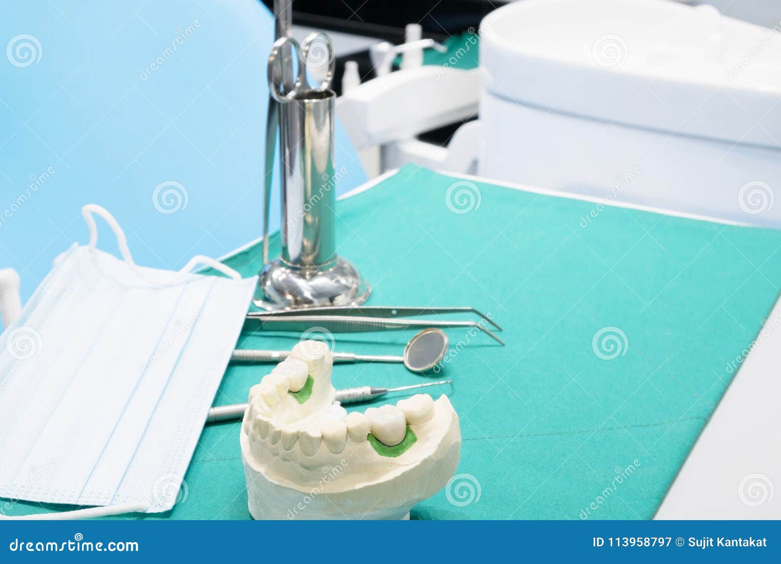 Dental Tools in the Clinic. Stock Image - Image of human, tools: 113958797