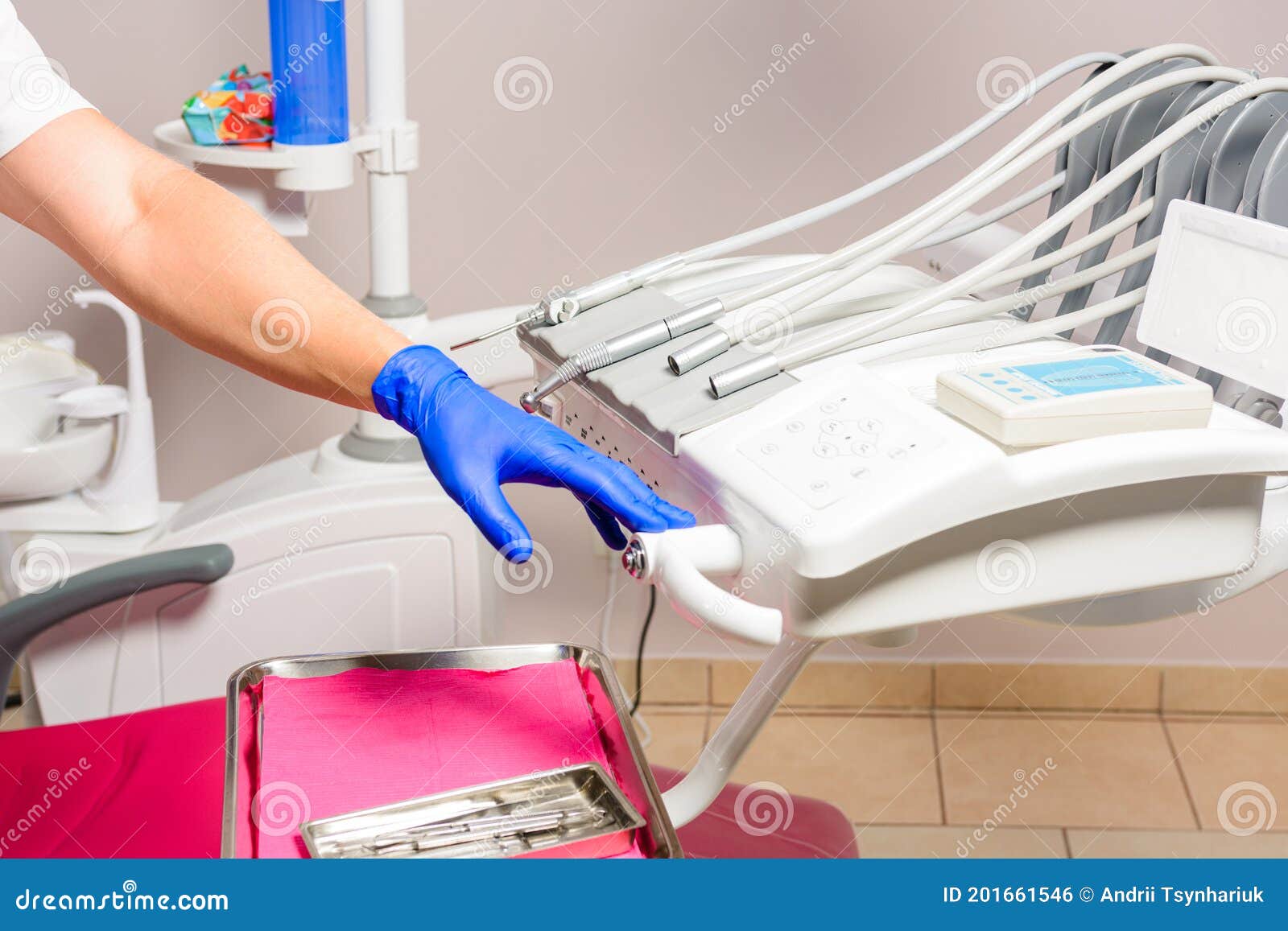 Dental Tools Close Up, Dentist Tools on a Medical Table Stock Photo ...