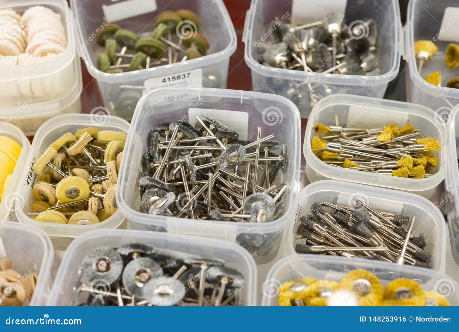 Dental Tools, Grinding Wheels, Abrasive Drills and Grinding Cones Stock ...