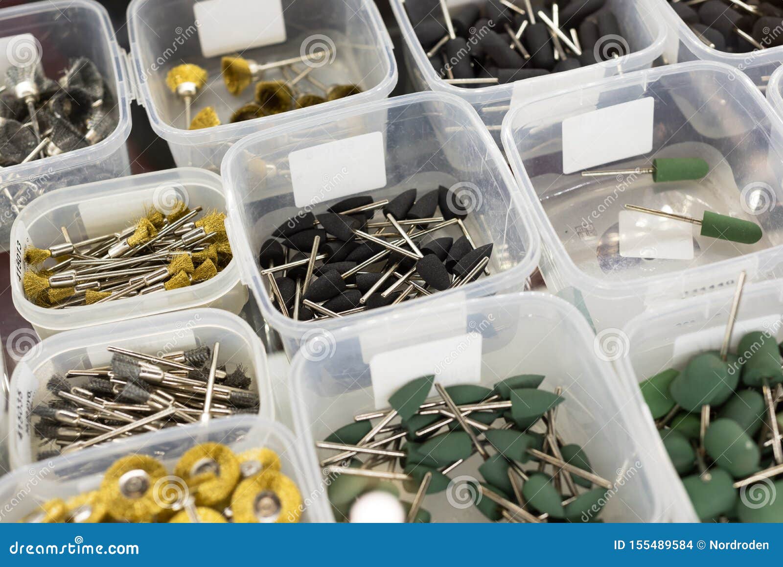 Dental Tools, Grinding Wheels, Abrasive Drills and Grinding Cones Stock ...