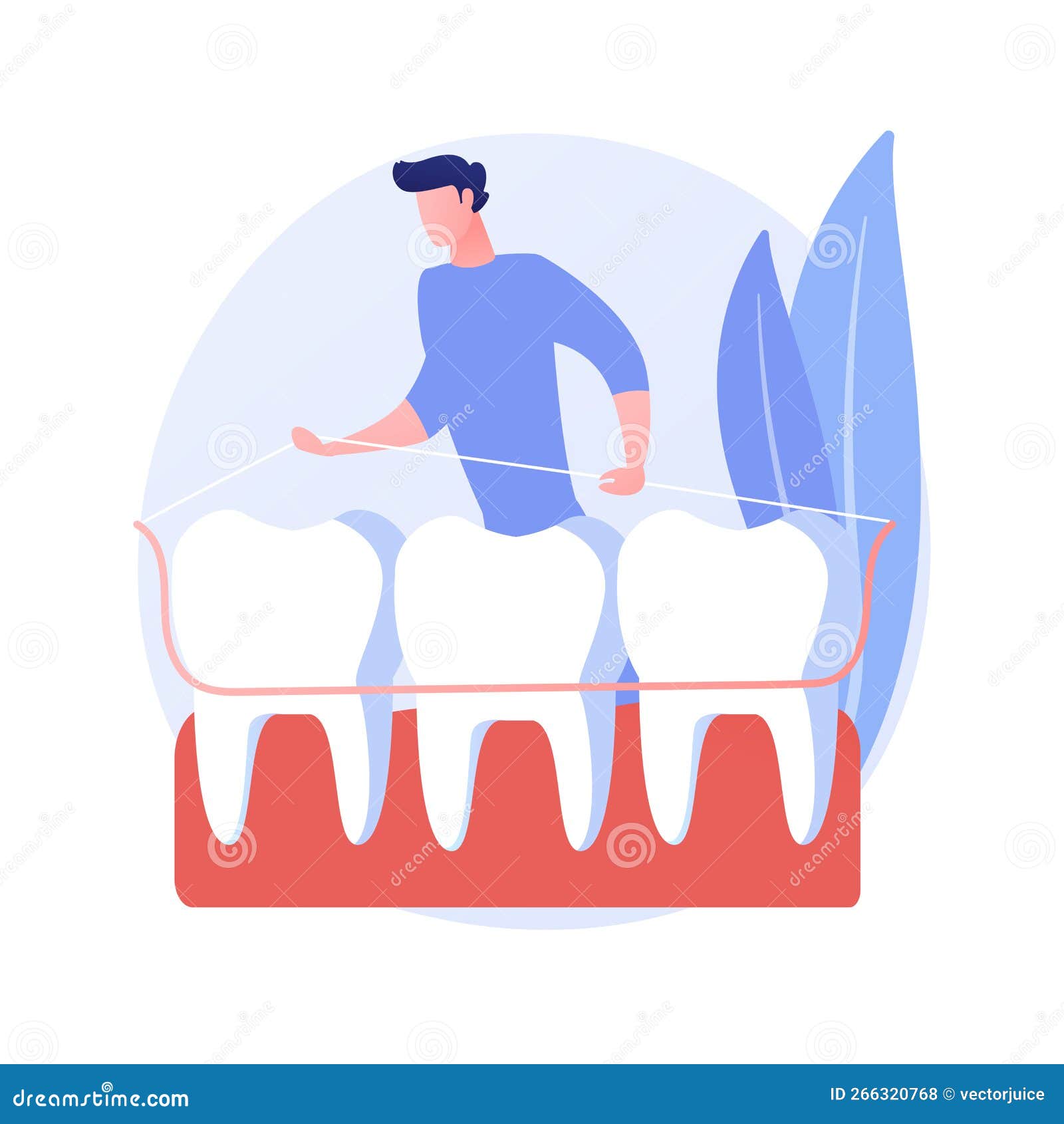 Dental Tooth Plate Abstract Concept Vector Illustration Stock Vector ...