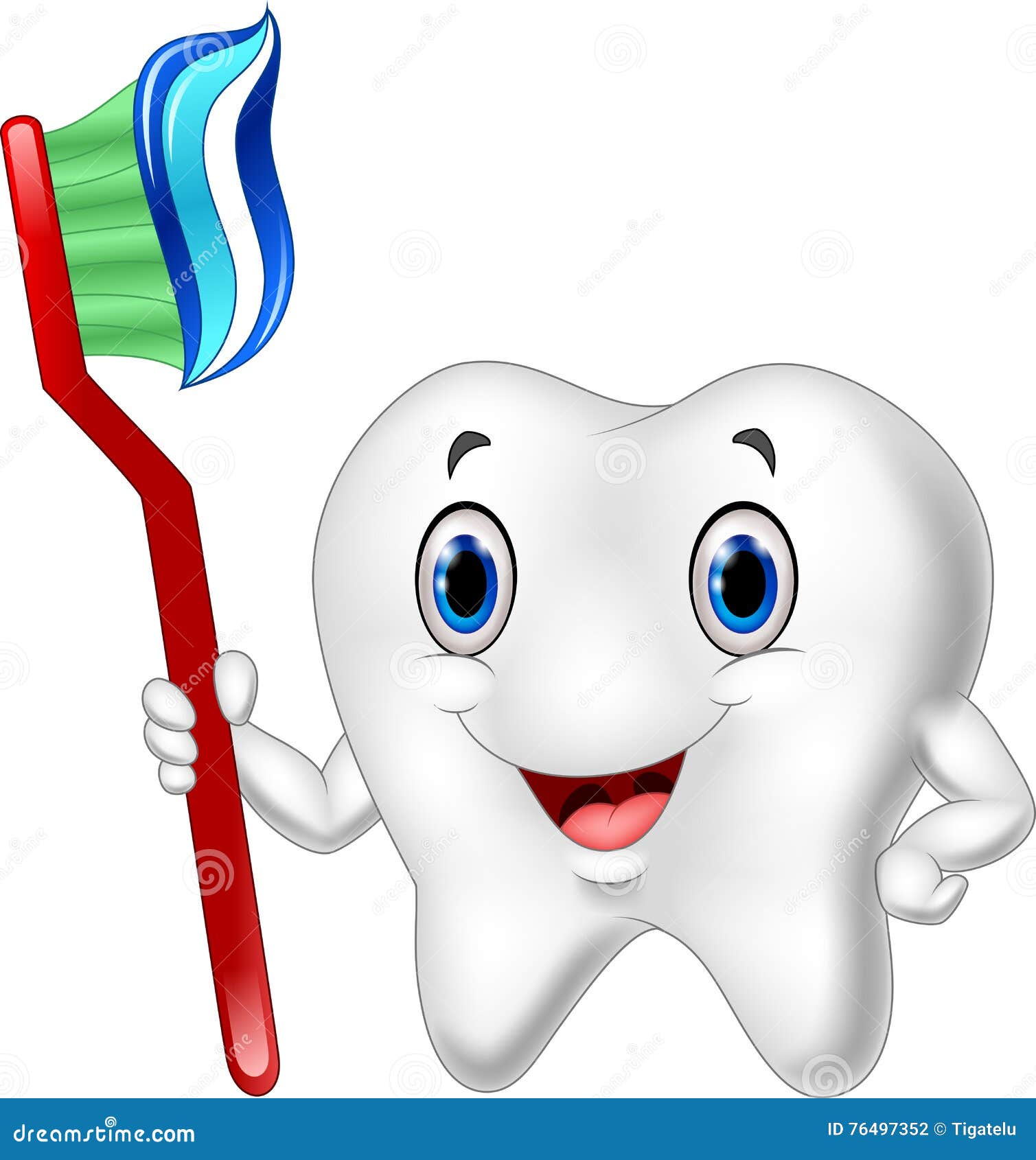 Dental Tooth and Toothbrush Cartoon Stock Vector - Illustration of hero ...