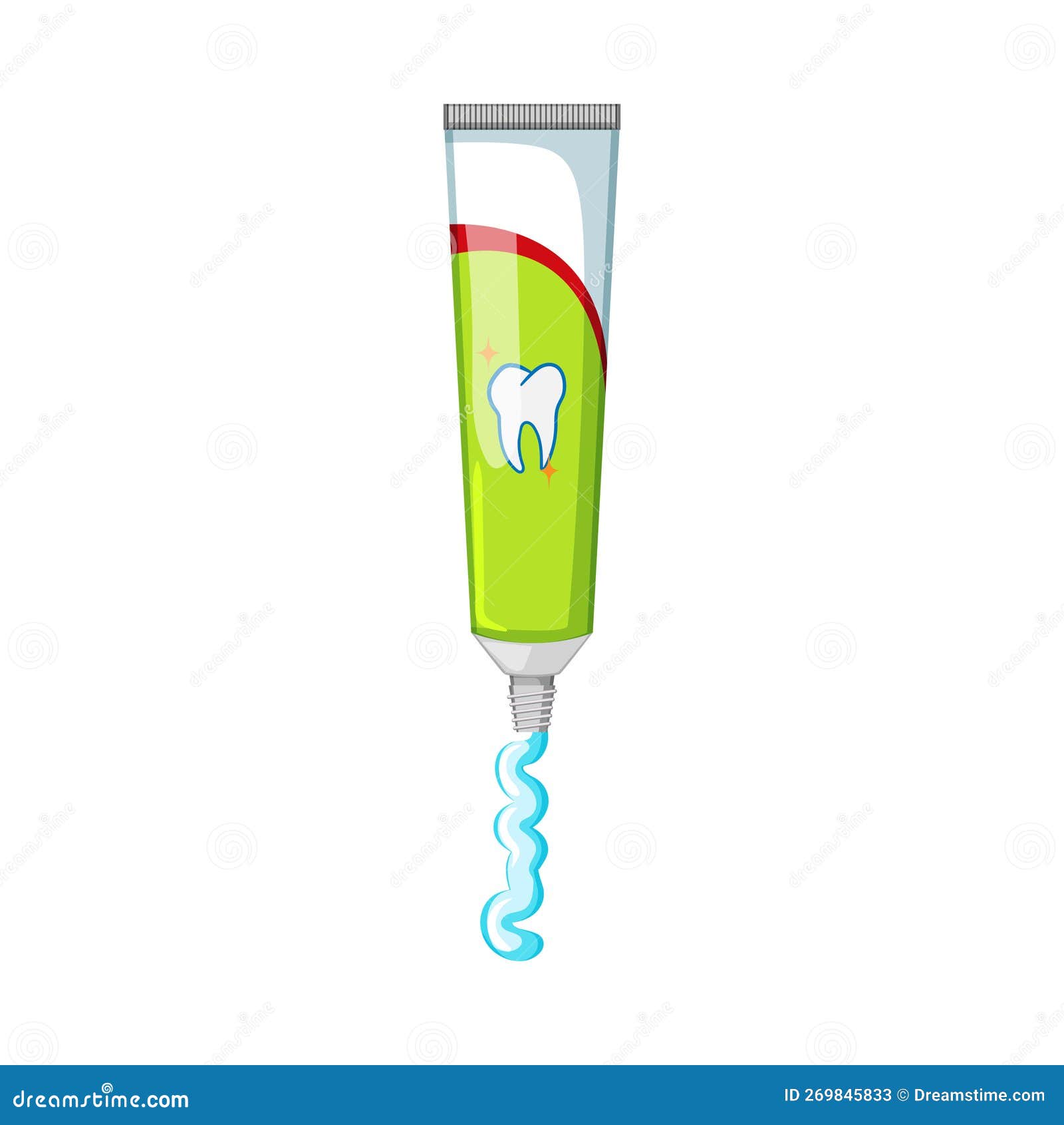 Dental Toothpaste Cartoon Vector Illustration Stock Vector ...