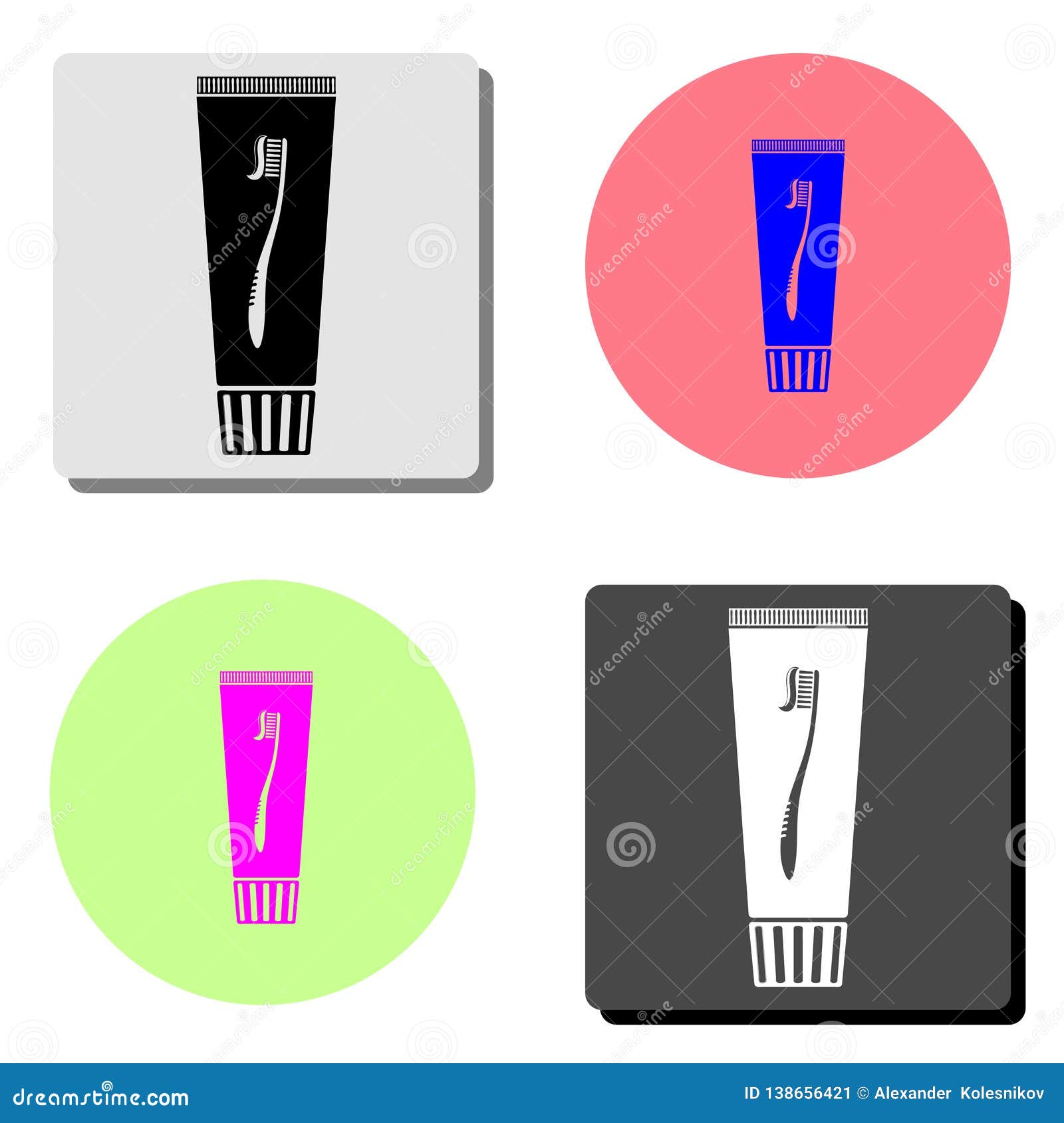 Ads Dental Toothpaste Page Flyer Background Vector Illustration ...