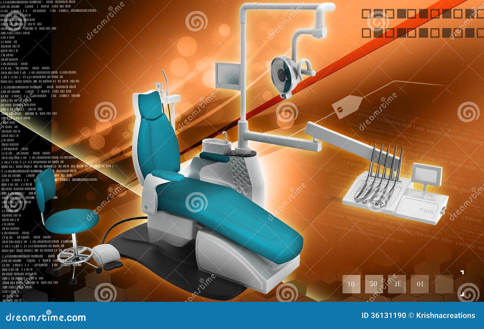 Dental unit stock illustration. Illustration of mechanic - 36131190