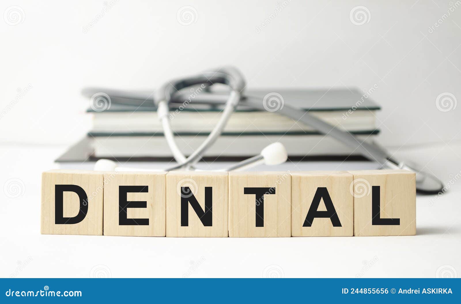 Dental Word Written on Wood Block Stock Photo - Image of stream ...