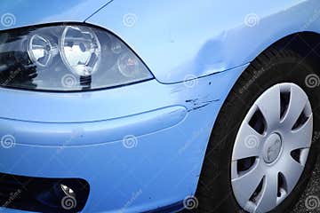 Dented Car Front Wing stock image. Image of transportation - 31379835
