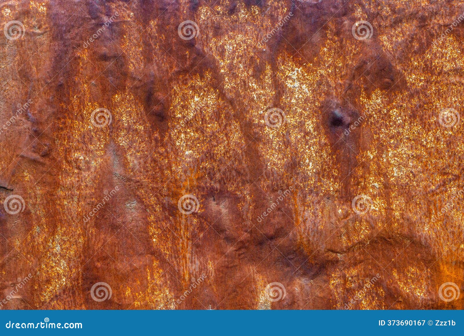 Rusty Sheet Metal Railing Made Of Expanded Metal. Up Freely In Space ...