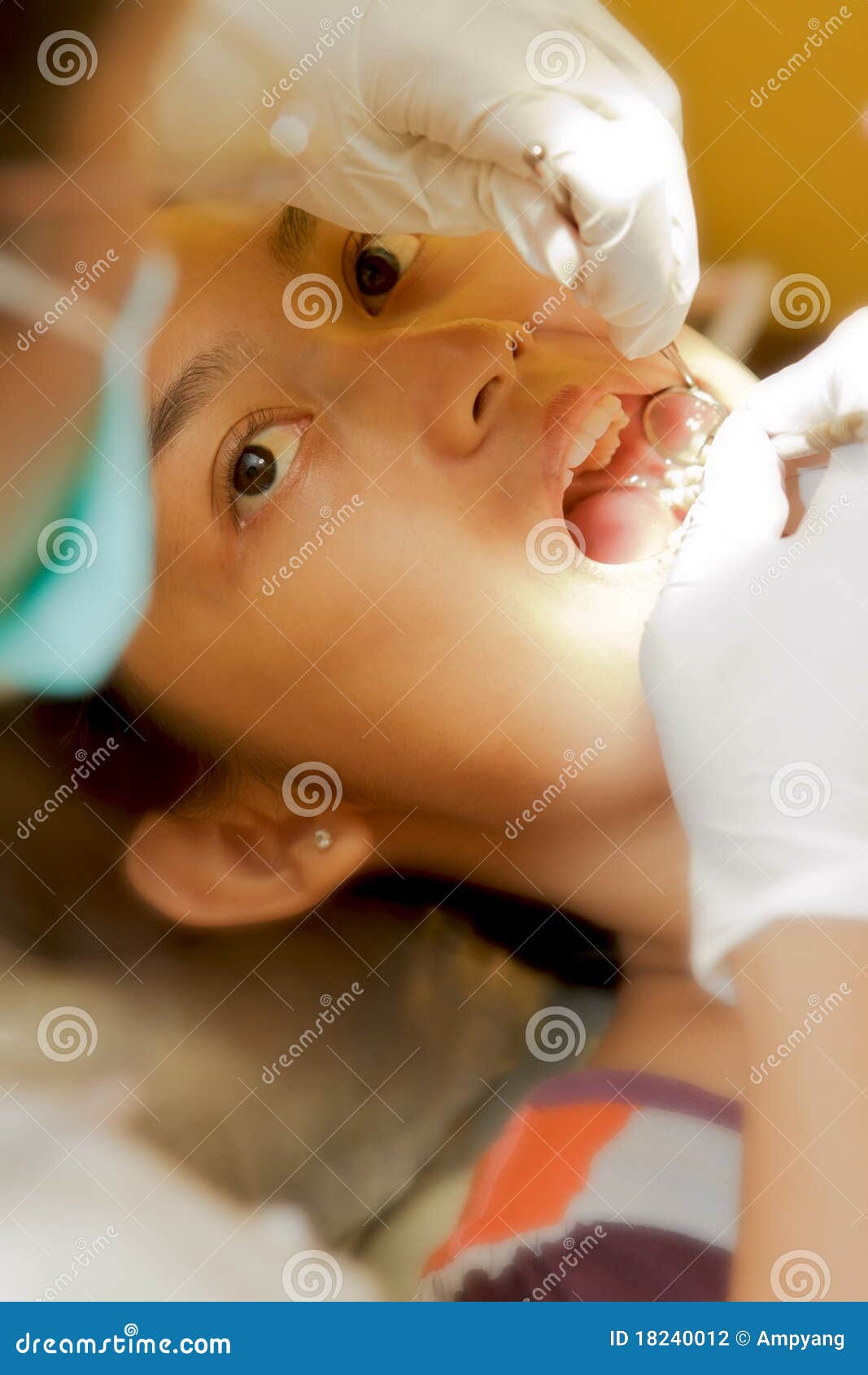 Dentist Check Patient Tooth Stock Photo - Image of check, hygiene: 18240012