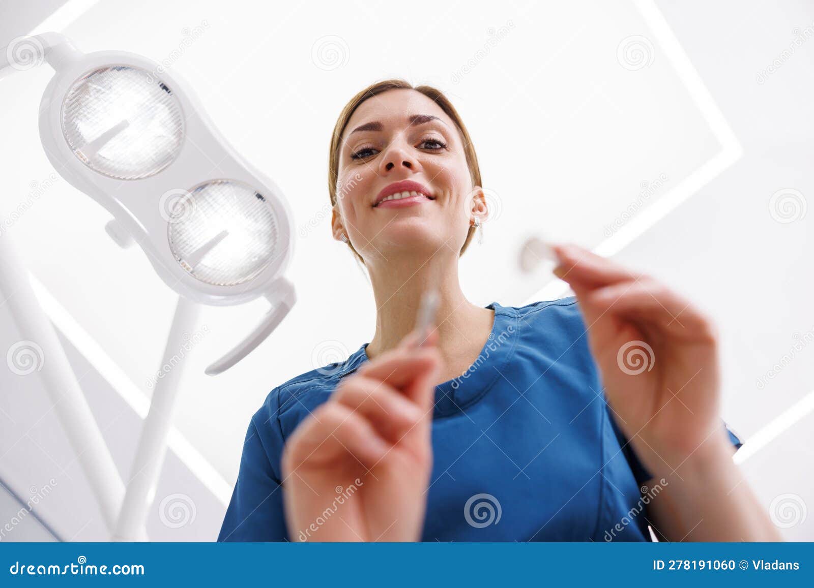 Dentist Checking Up Patients Teeth Stock Photo - Image of dentistry ...